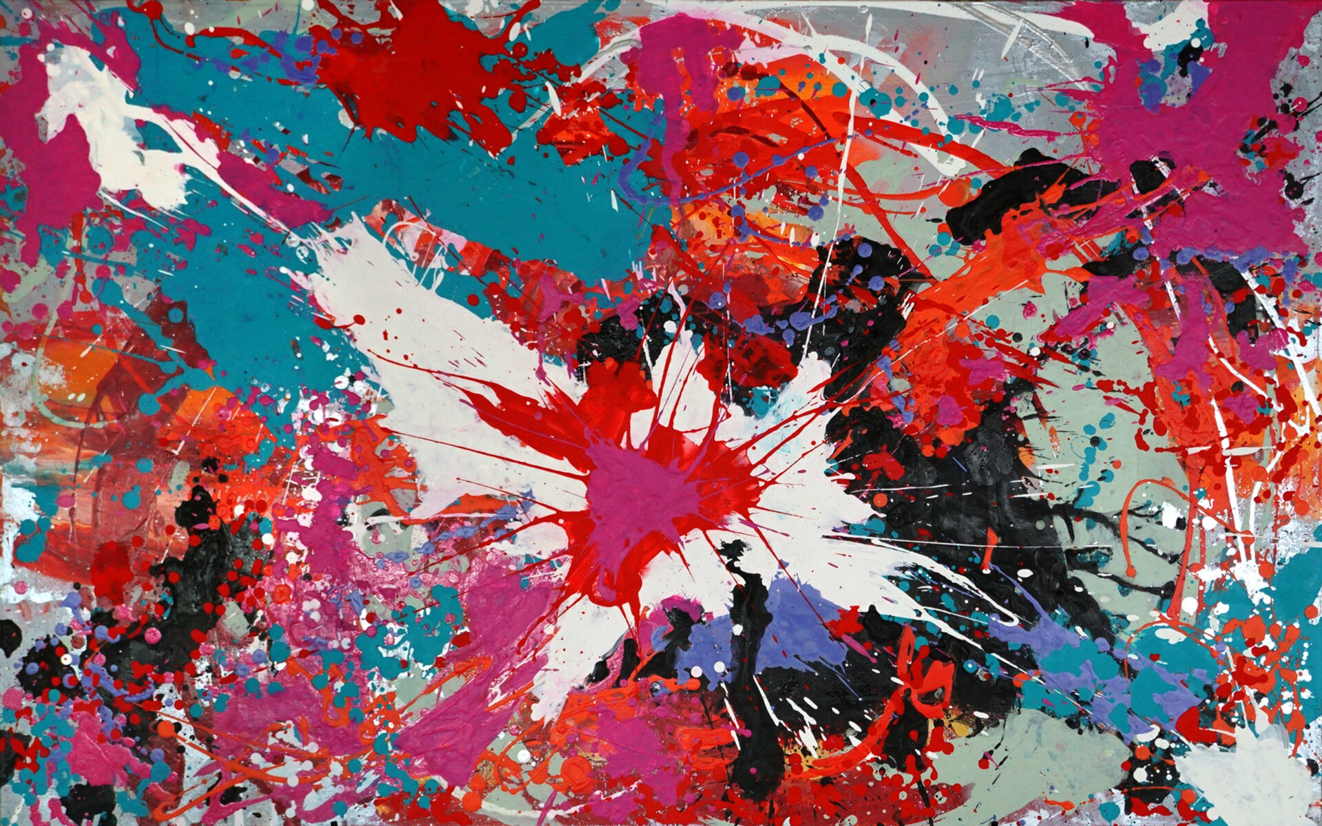 Terry Kruse Expressive Abstracts – Fluid, no brush abstract art dreamscapes